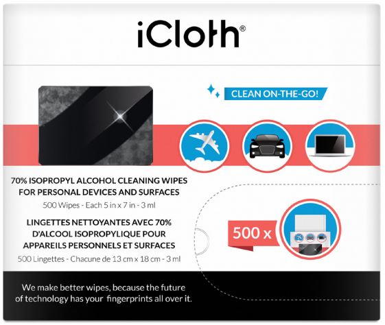 iCloth Personal 70% Isopropyl Wipes | Creative-information technologies